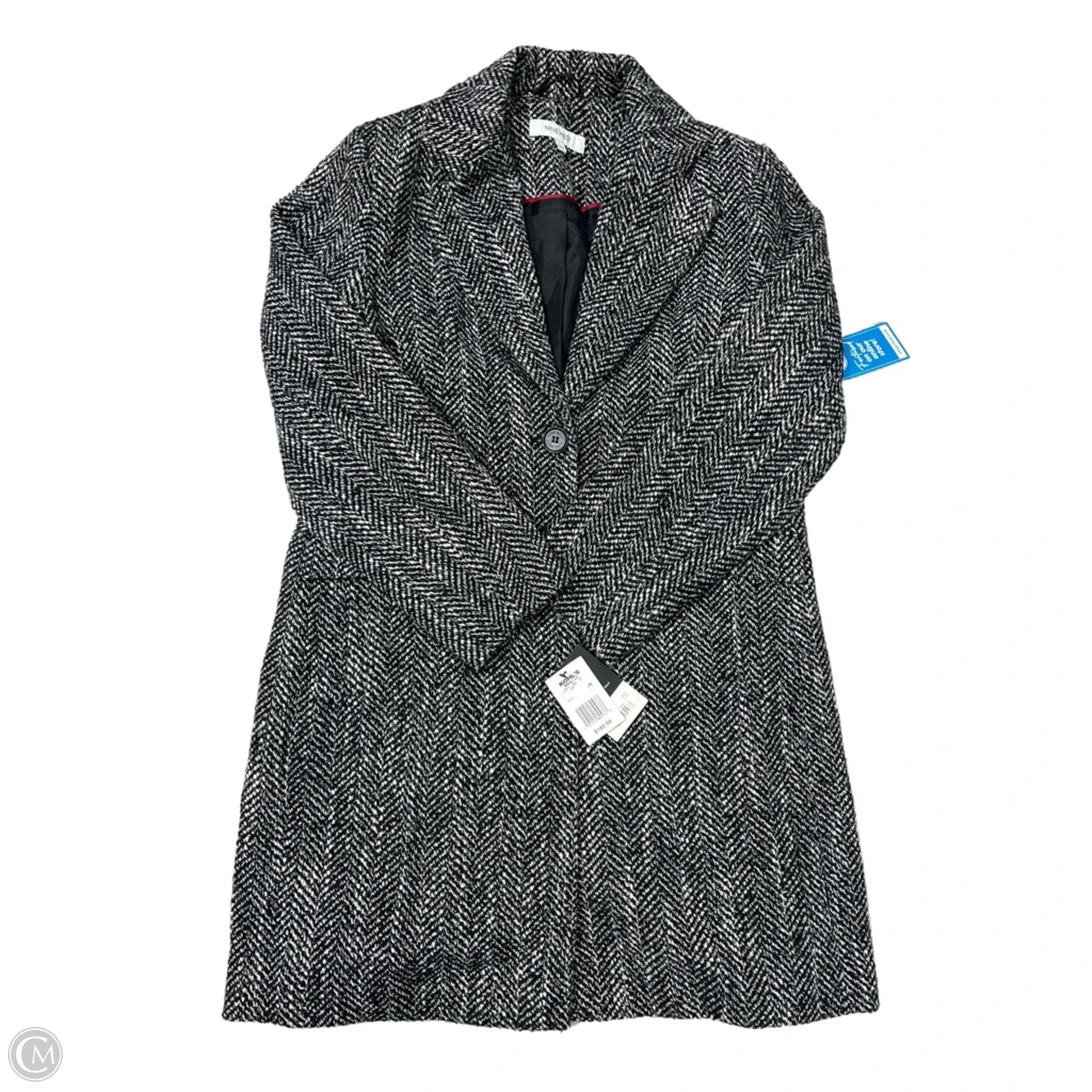New! Coat Peacoat By Nine West In Black & White, Size: L – Clothes ...